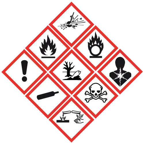 Symboles De Danger Rouges